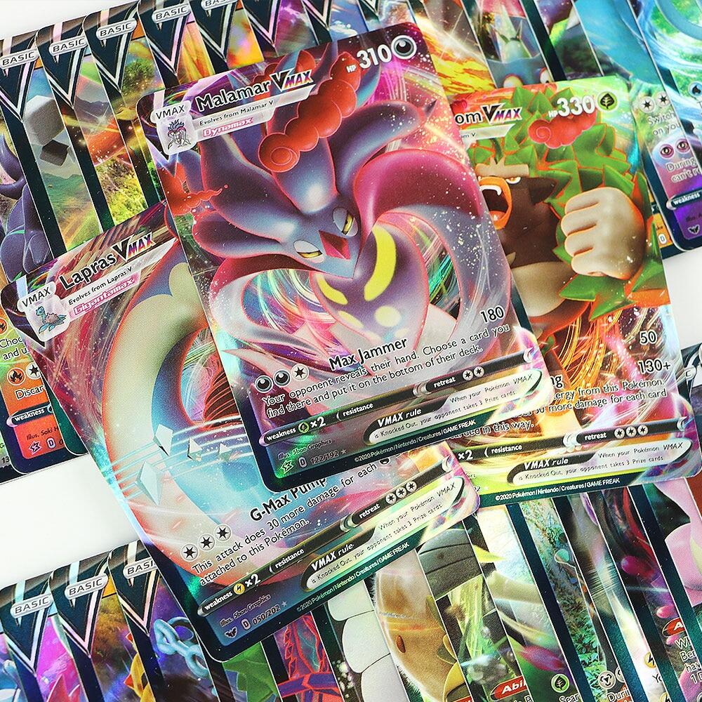 English Version 300 Cartas Pokemon Cards Mega 50-300Pcs Pokemon GX V ...
