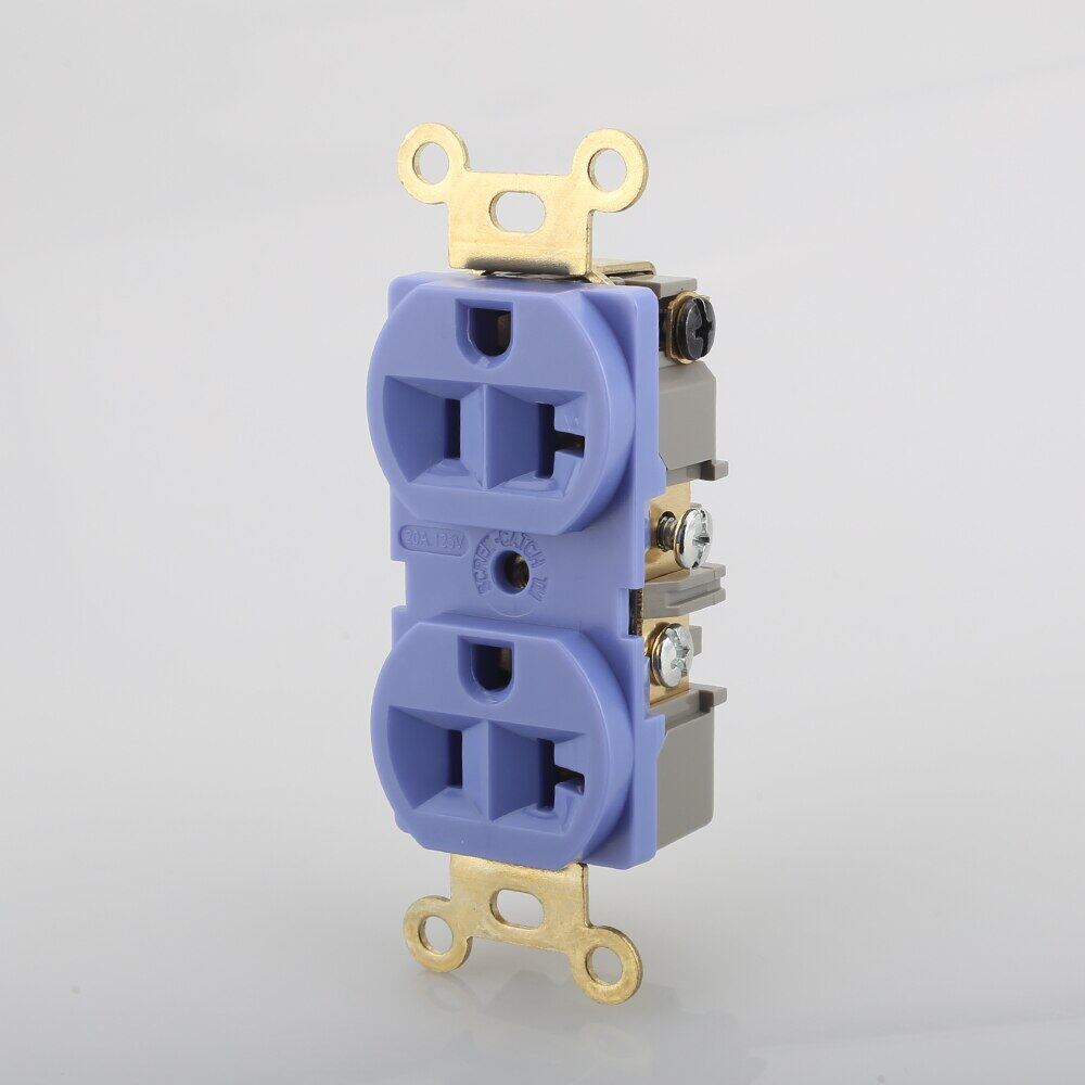 1Piece HIFI US AC Power duplex Receptacle Socket Gold Plated Wall ...