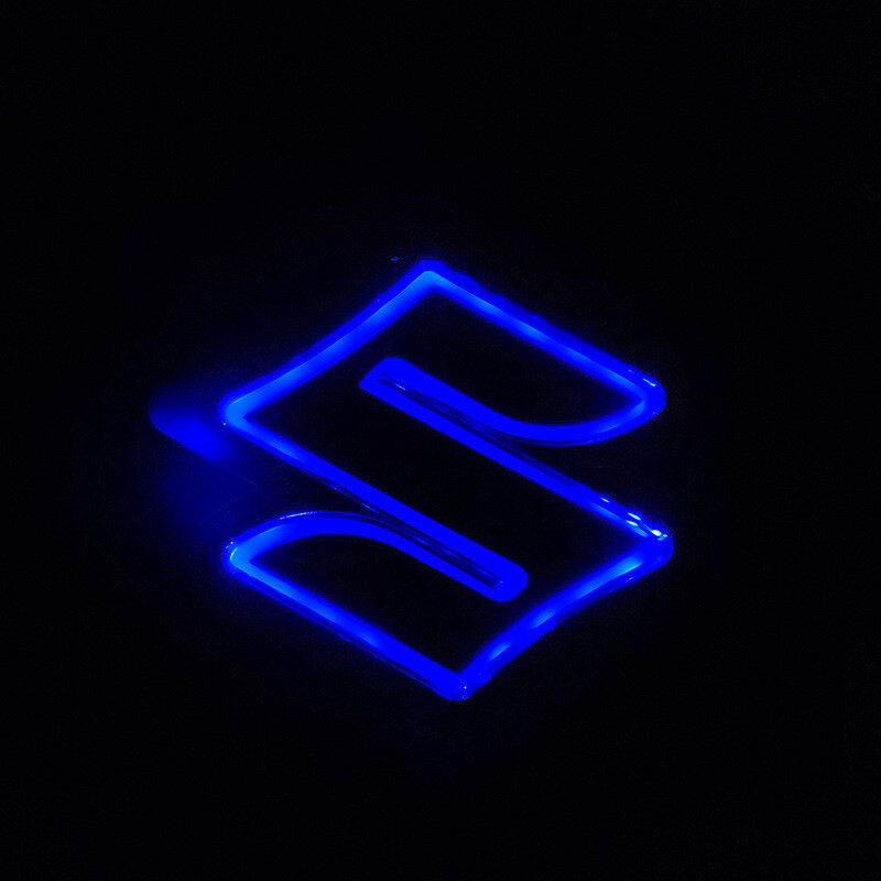 SUZUKI Logo Light LED Car Emblems Badge Modified Front Rear Bumper ...