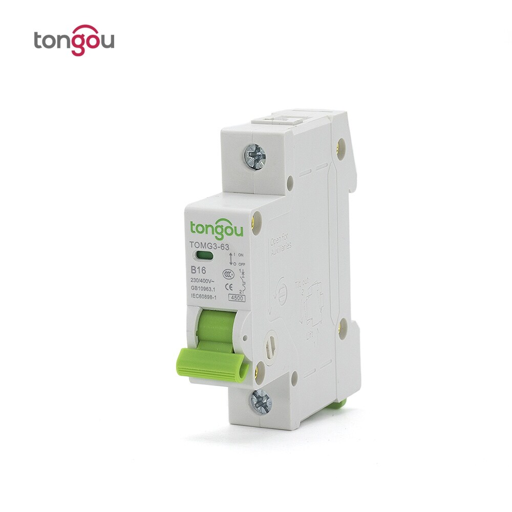 ประเภท B Curve 1 Pole 1A 6A 10A 16A 25A 32A 40A 63A MCB 18Mm Miniature ...