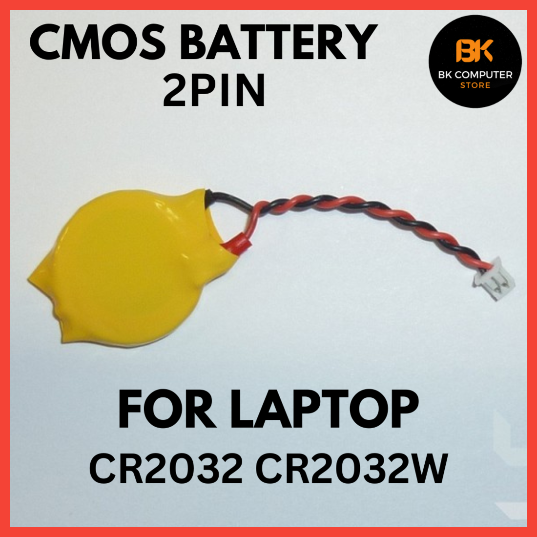 CR2032 Replacement CMOS Battery For Laptop Motherboard With 2-Pin ...