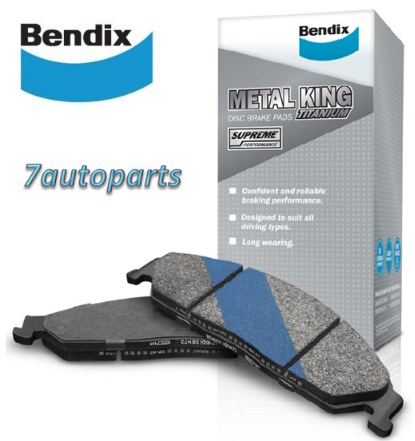 Bendix Metal King Titanium Disc Brake Pad Front (DB1149) - Toyota Hilux 3L LN106 LN165 LN166 ...