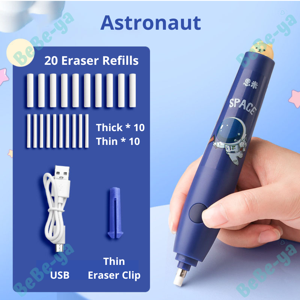 Cute Electric Eraser Pencil - Automatic Electronic Eraser Electric with ...