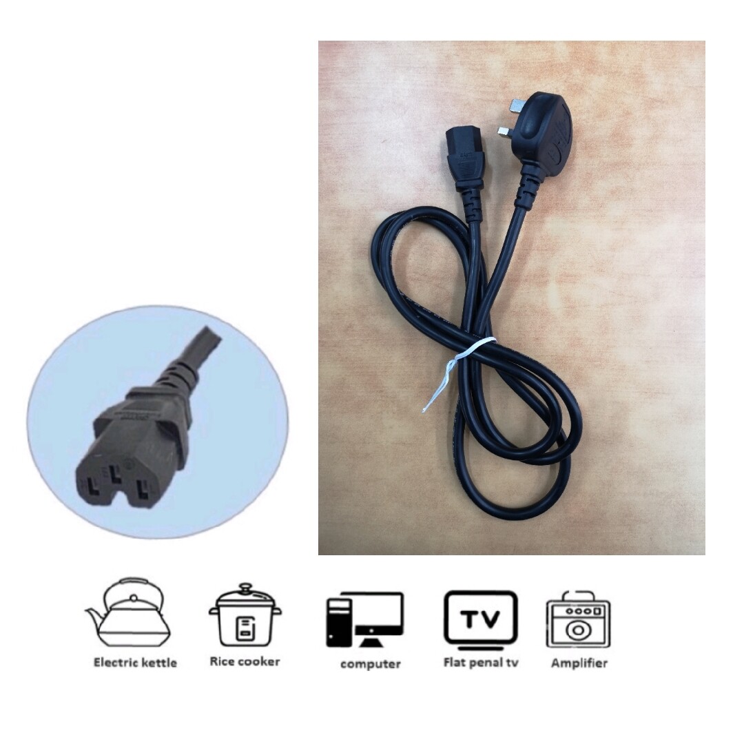 Heavy Duty Kettle Plug Cable 1.5M / KETTLE CORD / Wayar Periuk Nasi ...