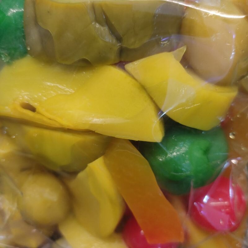 Jeruk Buah Campur Ambra Cherry Betik Mangga Madu 500gm | Lazada