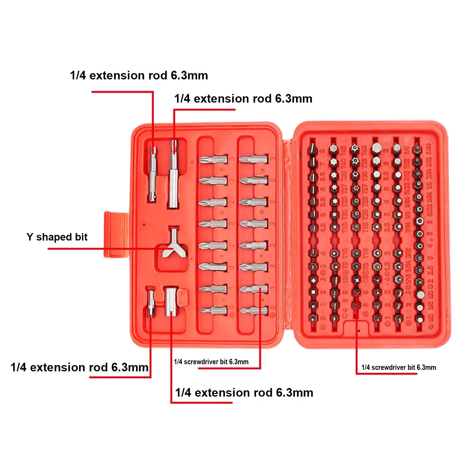 Security Bit Set Cross Slot Pentalobe Electric Screwdriver Tool Kit ...