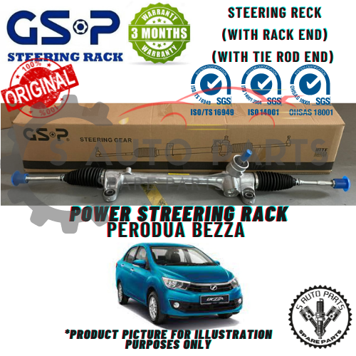 PERODUA BEZZA POWER STEERING GEAR RACK -BRAND 100% ORIGINAL GSP (WITH ...