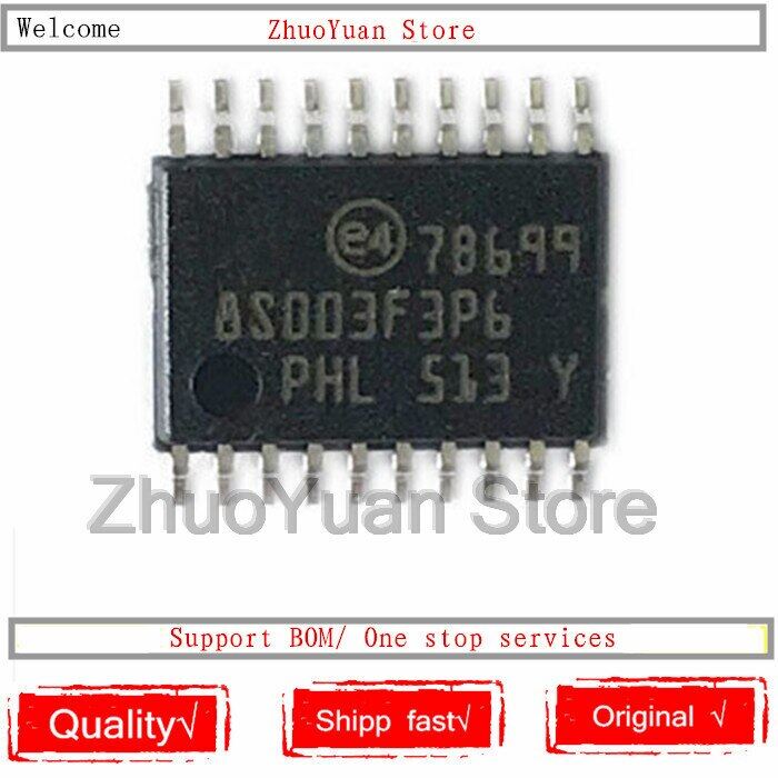 1ชิ้น/ล็อตใหม่ STM8S003F3P6 STM8S003F3P6TR TSSOP-20 16MHz/8KB แฟลช/8 ...