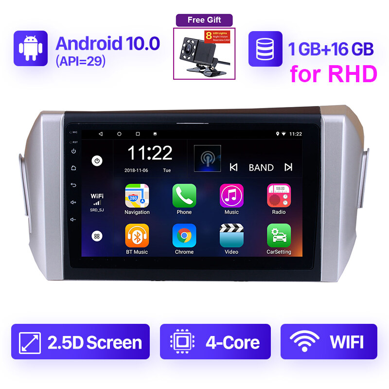 Seicane 9inch 2.5D QLED Touch Screen Android 12.0 Head Unit for Toyota ...