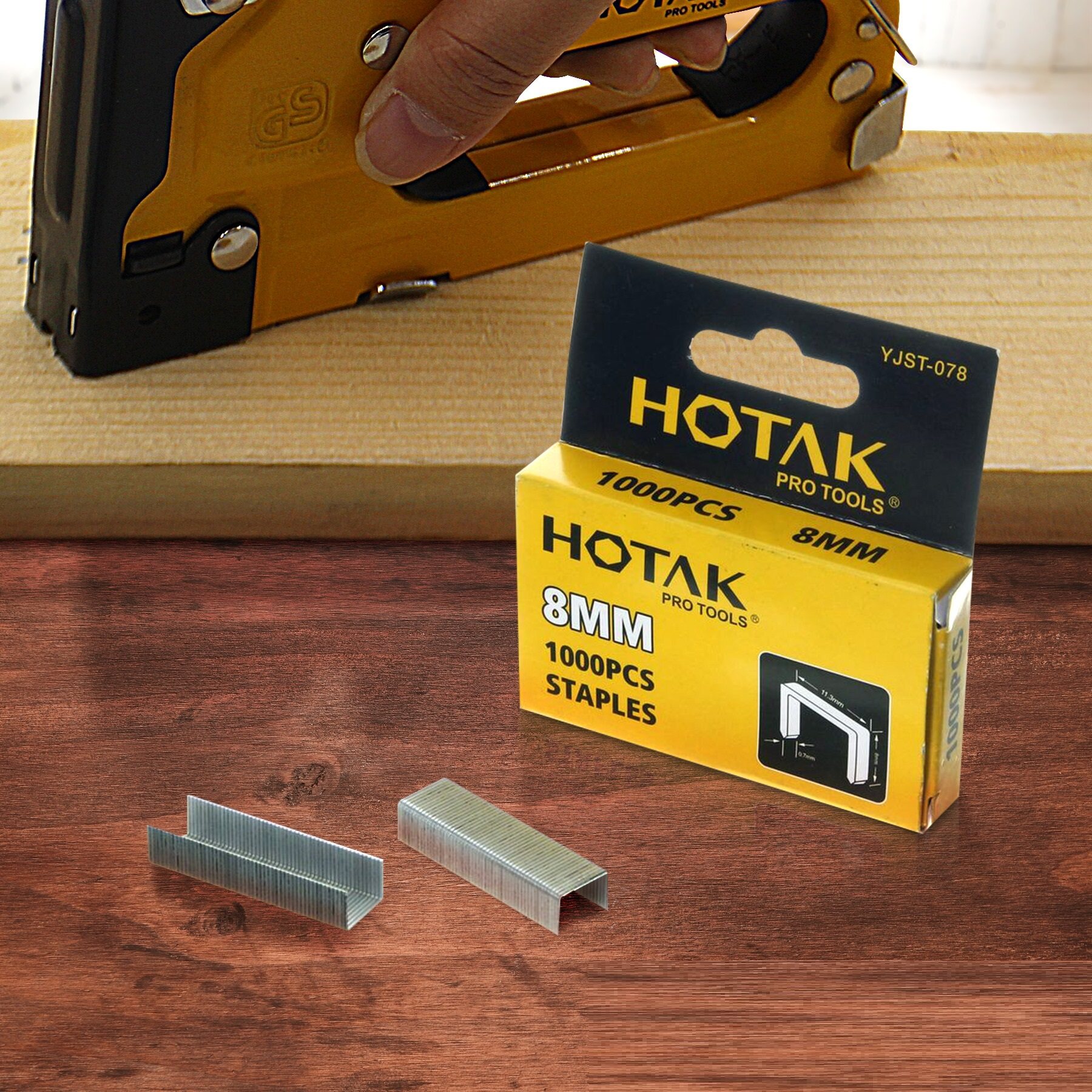 Ready Stock Upholstery Staple Gun Heavy Duty , Manual Brad Nailer Power ...