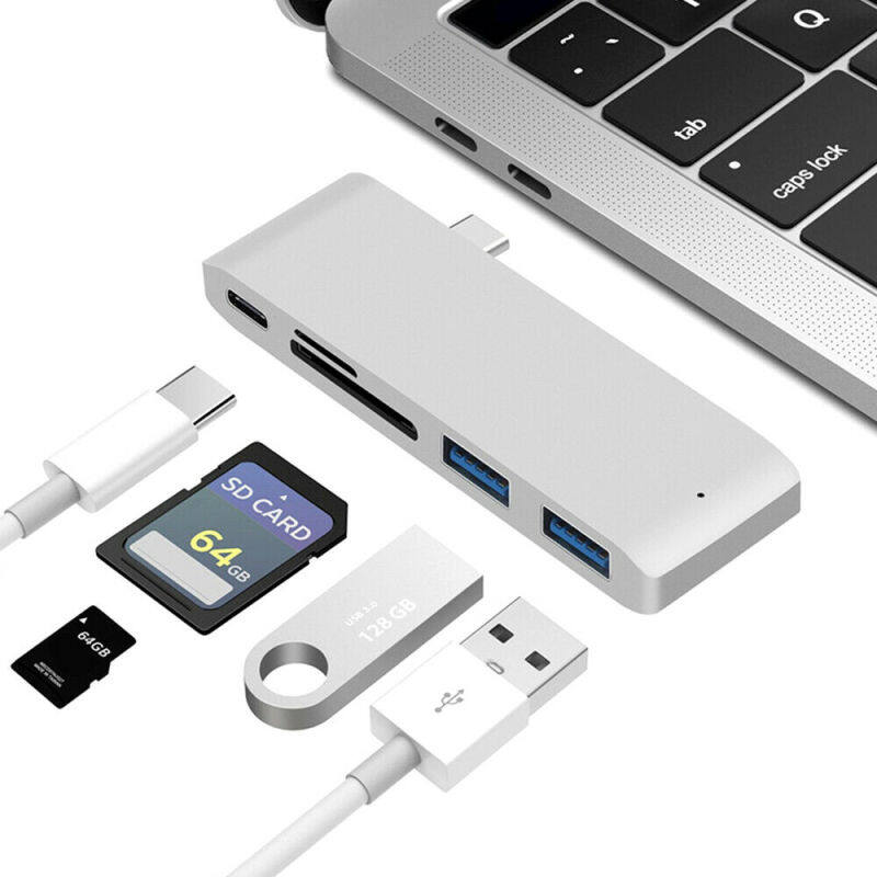 Willkey 5in1 USB Hub สำหรับ MacBook Pro Converter 3.0 Type-C อะแดปเตอร ...