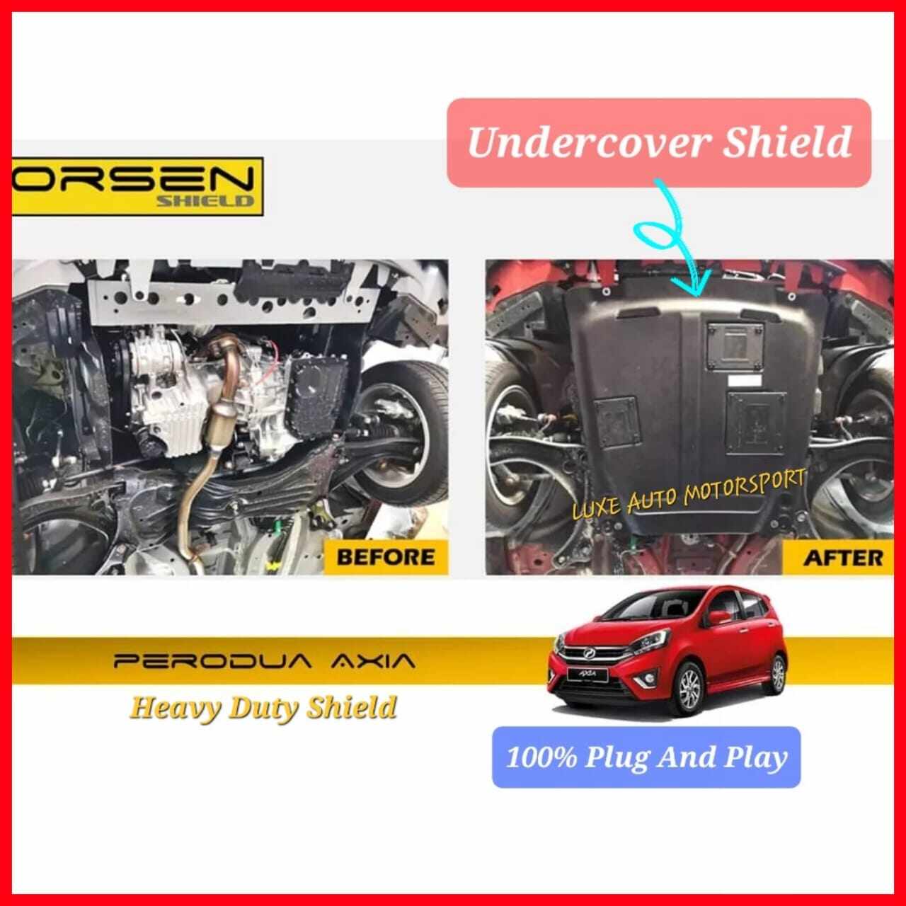 100% Ori Orsen Axia Undercover Engine Shield Protection | Lazada