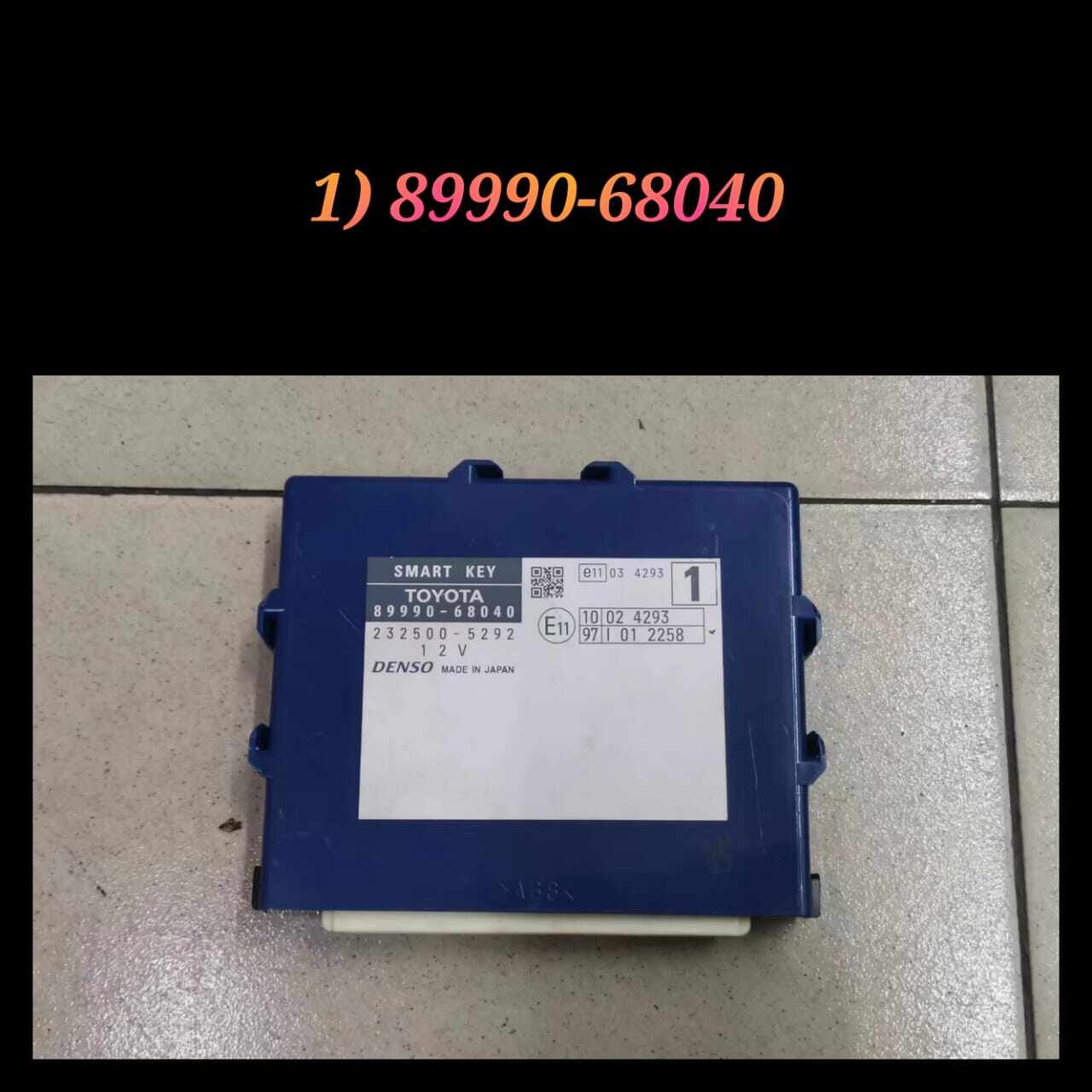 🇯🇵🇯🇵 Smart Key Module Toyota Wish Sepet ZGE20 2009 - 2017 Smart Key ...