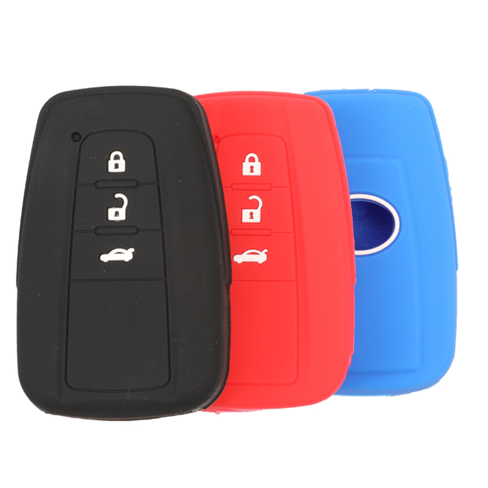 (borongwell) Skin Silicone Key Fob Case For Toyota Camry 2017 2018 Chr ...