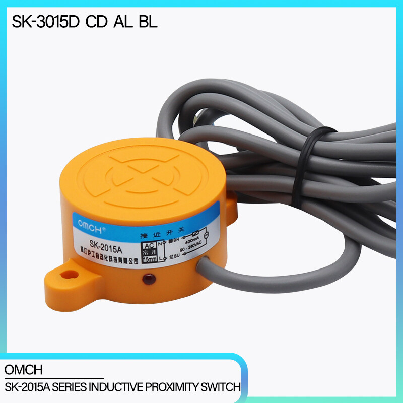 OMCH Inductive โลหะ Proximity Switch LJ8A3-1-Z-BX Sensor M8 DC 3สาย NPN ...
