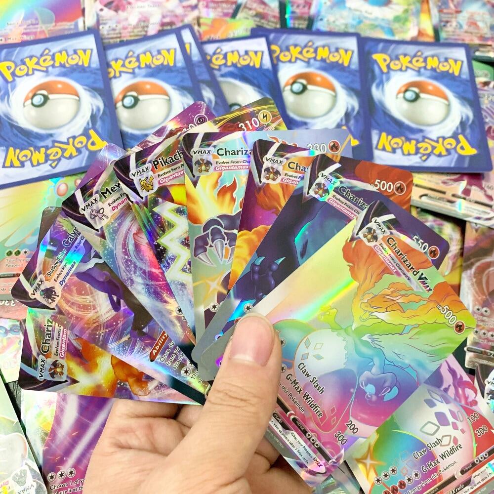 50-300Pcs Pokemon Cards Charizard 300 VMAX V MAX 300 GX 60 TRAINER MEGA ...
