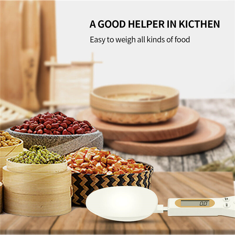 JVJH 500G ตราชั่งความแม่นยำสูงห้องครัวช้อนตวงส่วนประกอบอาหารช้อนตวง ...