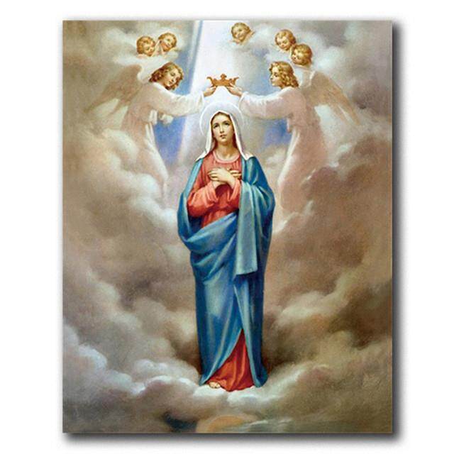 Virgin Mary of Guadalupe Canvas Painting Wall Art Posters and Prints ...