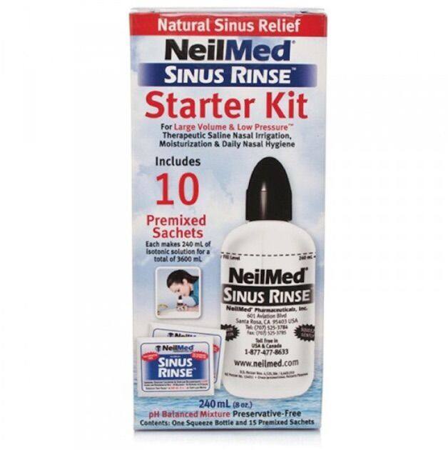 Neilmed Sinus Rinse Starter Kit with Premixed Sachets (10 Sachets) | Lazada