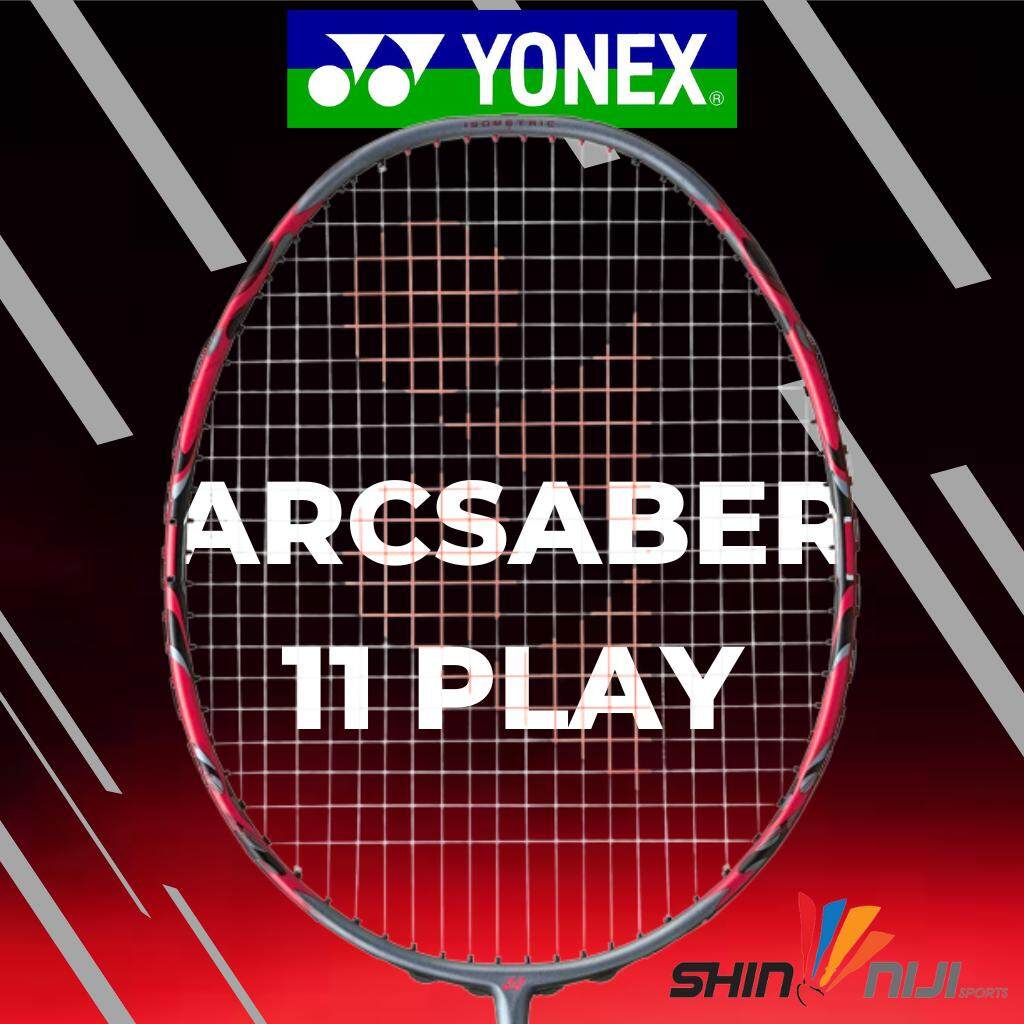 YONEX ARCSABER 11 PLAY 100% Original Badminton Racket / Raket Badminton Raket set (Original ...
