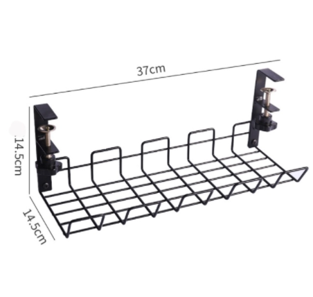 (Ready Stock)under table cable tray/cable management tray Under Desk ...