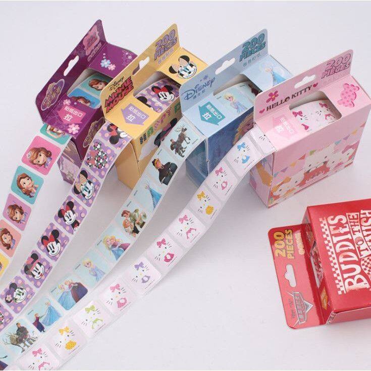 READY STOCK ]FROZEN 2 PRINCESS ELSA & ANNA STICKER ROLL DISNEY MICKEY ...