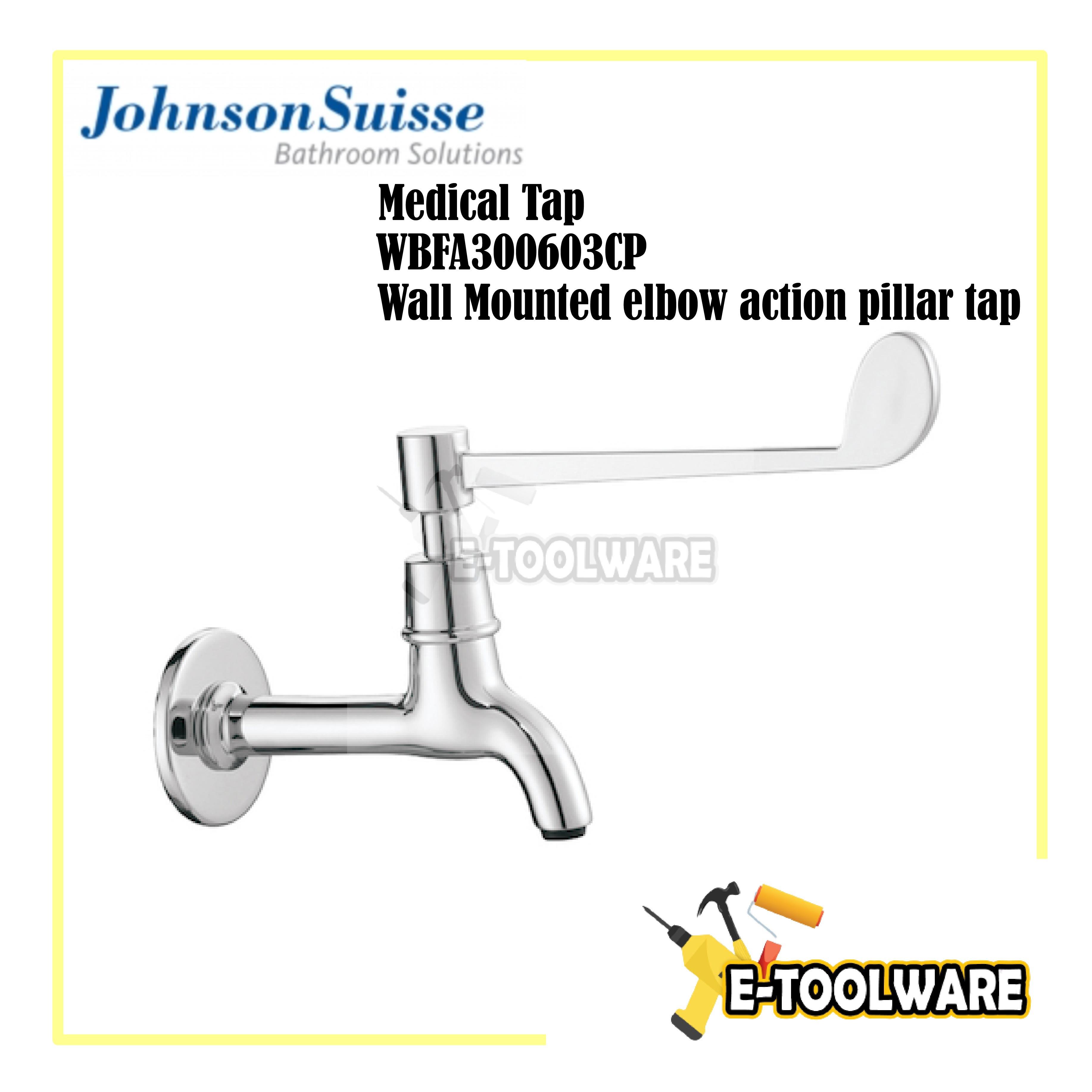 Johnson Suisse Medical Tap Wall Mounted elbow action pillar tap ...