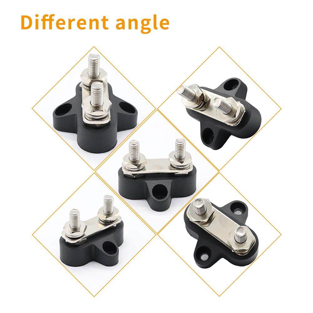 Bus Bar Terminal Block Heavy Duty Dual M6บวก Power Distribution Stud - GorgeousAuto - ThaiPick