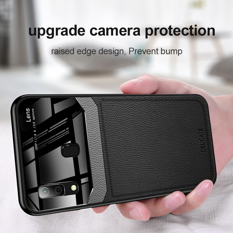 Casing For Samsung Galaxy A10 A20 A30 Slim Leather Texture Casing ...