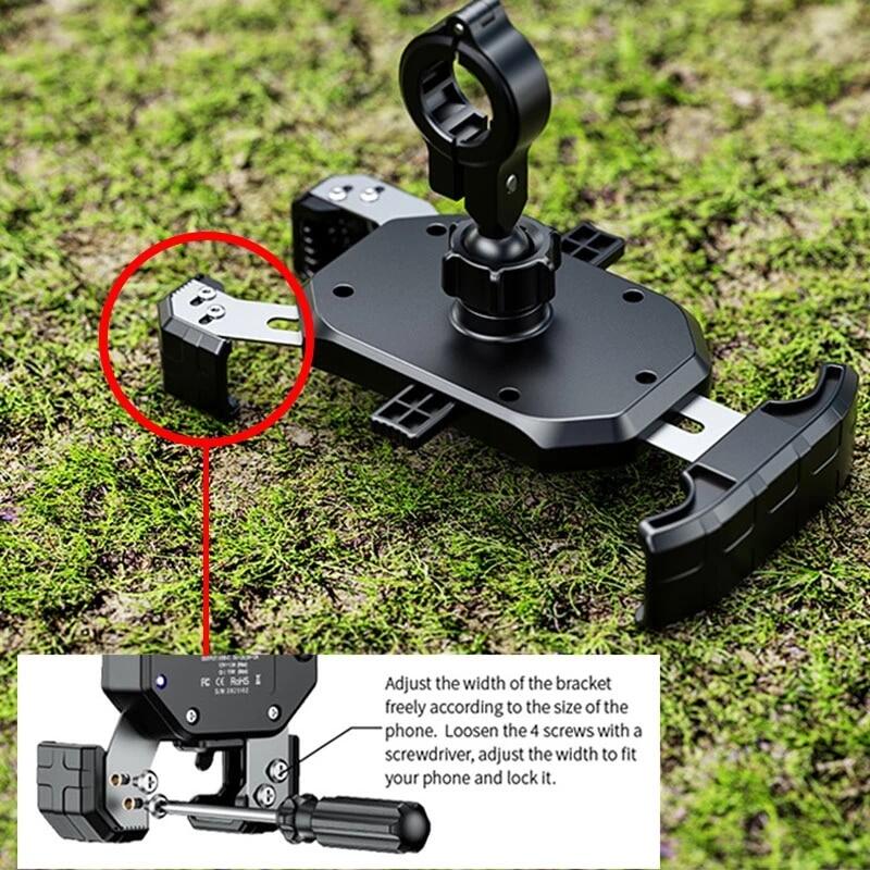 Motorbike Motorcycle Phone Holder Wireless Charging USB Charger For ...
