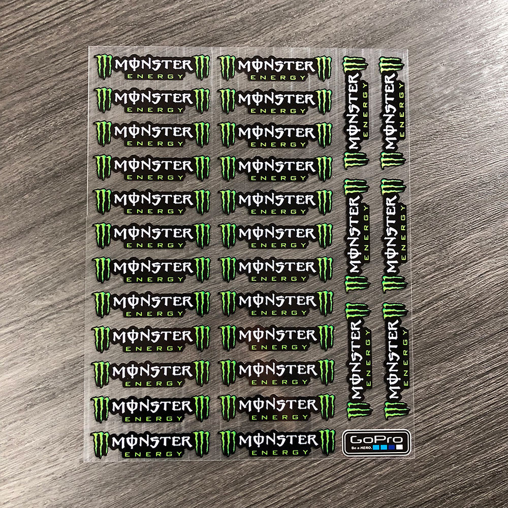 Monster Energy สะท้อนแสงรถจักรยานยนต์ Motocross จักรยาน Decals รถสติกเก ...