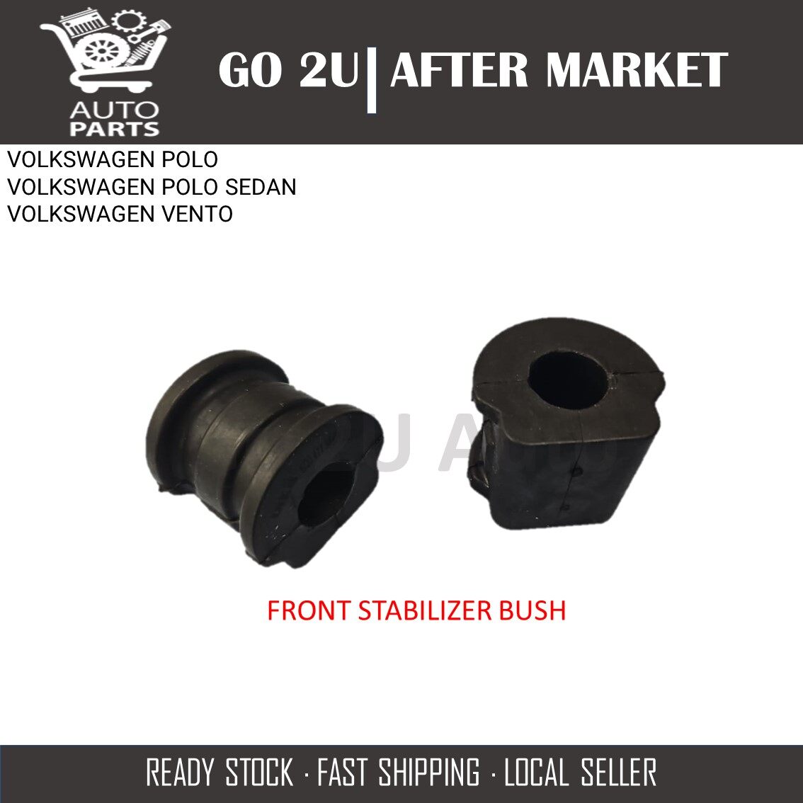 FRONT STABILIZER BUSH 1SET 2PCS - 6Q0411314P VOLKSWAGEN POLO / POLO ...