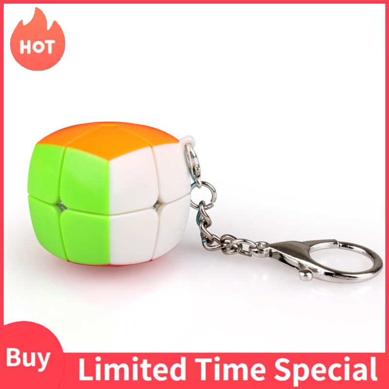 Qiyi Magic Cube 2X2พวงกุญแจ Magic Cube Mini Pocket Speed Cube พวงกุญแจ ...