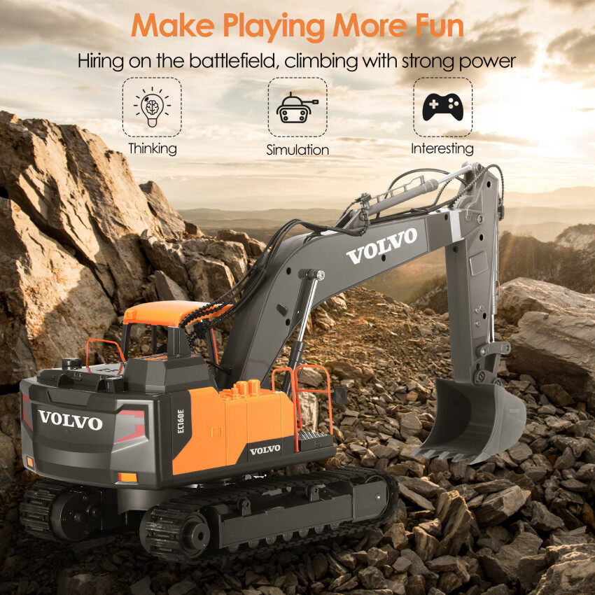 ในสต็อก3-In-1 Alloy Engineering RC Excavator With BallVolvo Licensed ...