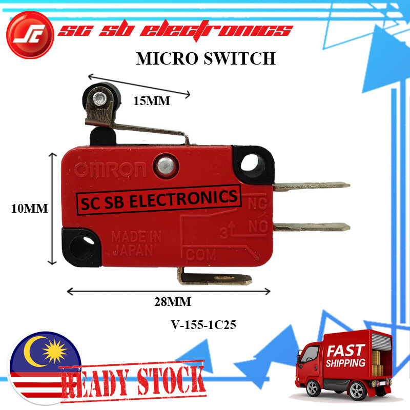 RENEW RV-163-1C25 / 1000A / V-15-1C25 - V-156-1C25 15A / 16A 250V MICRO SWITCH MICRO LIMIT ...