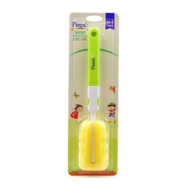 Pureen Sponge Bottle & Nipple Brush / Berus Botol & Puting (BPA-Free ...