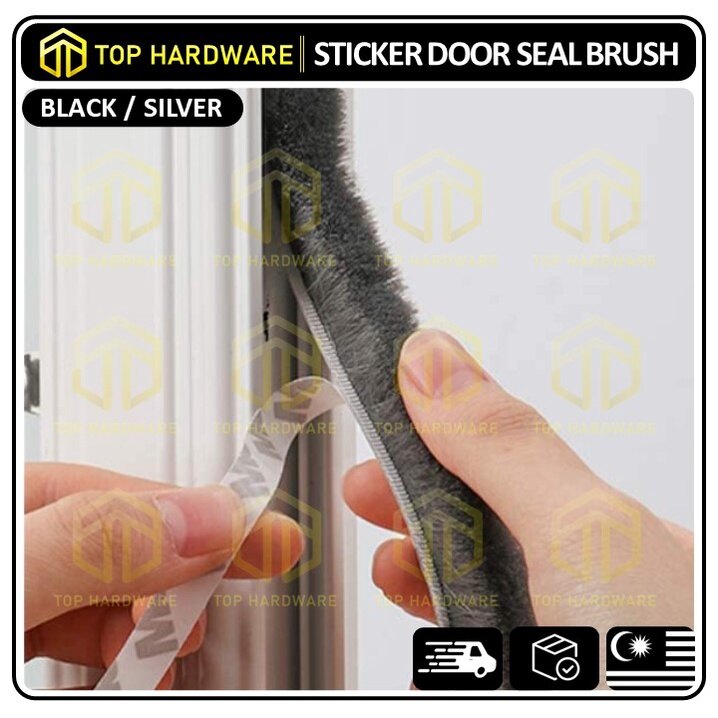 TOP🇲🇾 Adhesive Door Seal with Sticker Door Brush Seal for Wardrobe ...