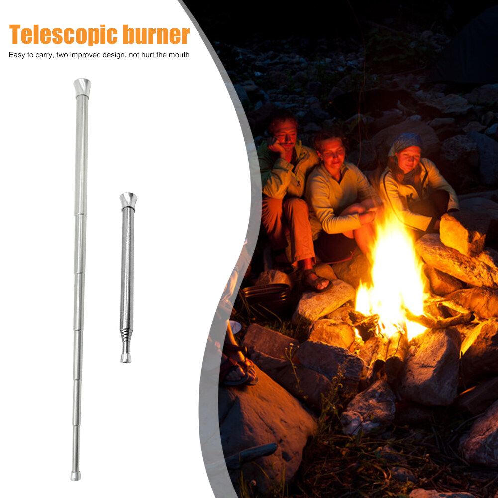 (Ready) Outdoor Cooking Blow Fire Tube Portable Camping Fire Pipe ...