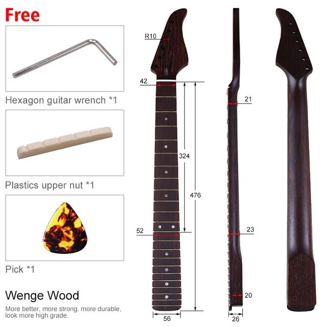 Wenge Wood ST TL Electric Guitar Neck 6 St 21 Frets Varnish Good ...