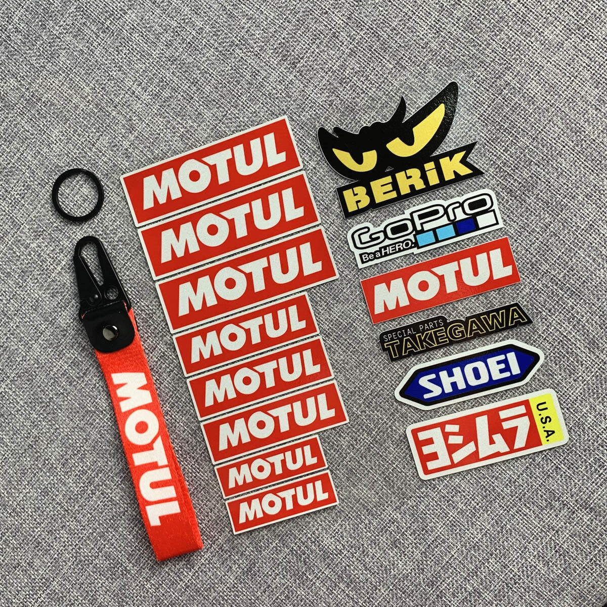 JDM Motorcycle Styling Motul Sticker Voiture Course Autocollants Auto ...