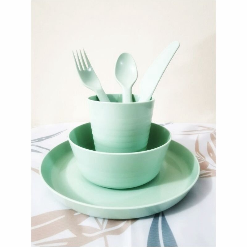 Kids Plate, Bowl, Spoon, Cutlery, Mug IK3A KALAS Feeding set kids Cawan ...
