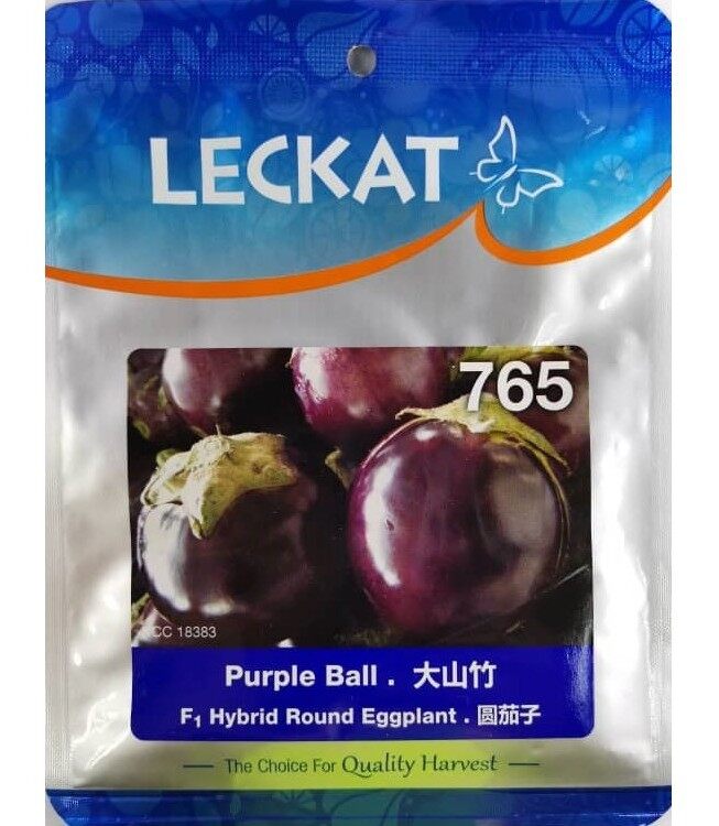 Benih Terung Bulat Purple Ball 765 Leckat 10g | Lazada