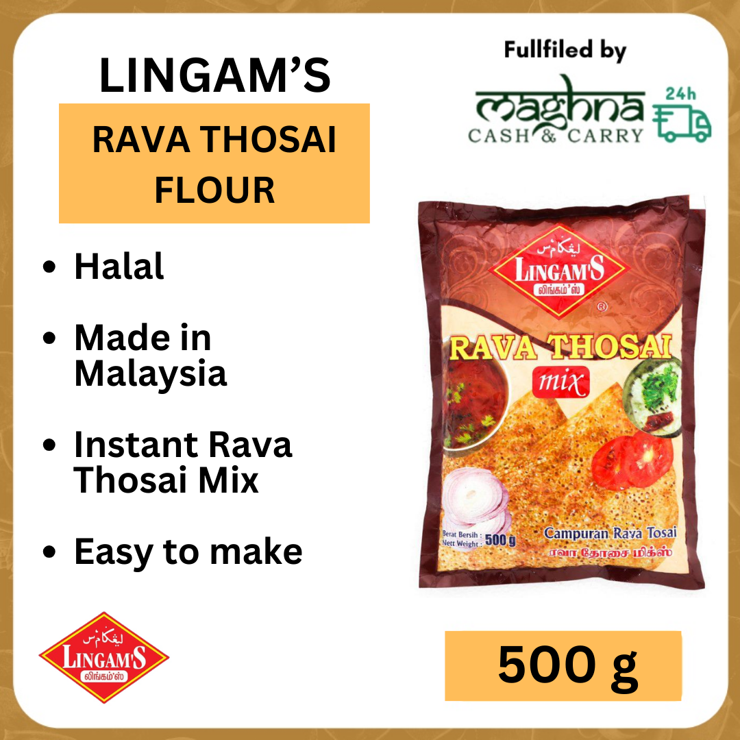 Lingam's Rava Thosai Mix (Campuran Rava Thosai) - 1 Pack (500 g) | Lazada