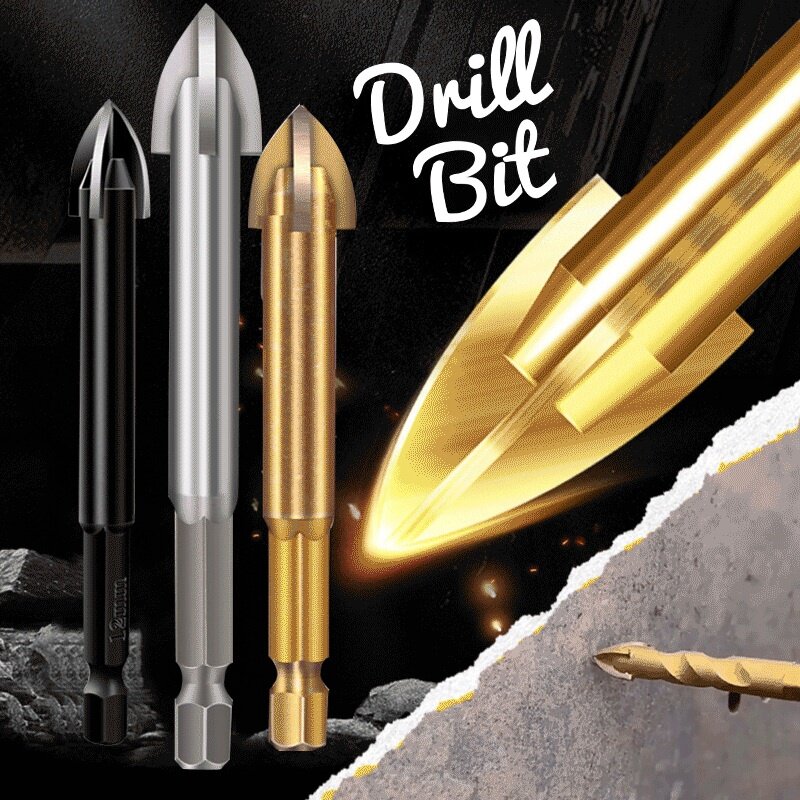 5PCS Efficient Universal Drilling Tool Multifunctional Cross Alloy ...