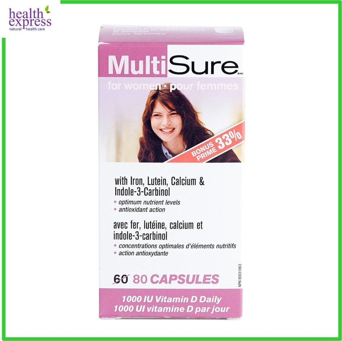 Webber Naturals - MultiSure® Multi-Vitamins & Minerals Women 80 ...