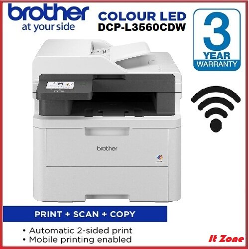 BROTHER DCP L3551CDW DCP-L3551CDW: Wireless Colour LED 3-in-One, Duplex ...