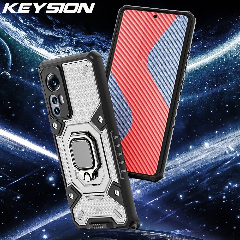 KEYSION เคสกันกระแทกสำหรับ Xiaomi Mi 12 12X 12 Pro 5G แหวนใสโทรศัพท์ฝาหลังสำหรับเล่นเกม Redmi 10 ...