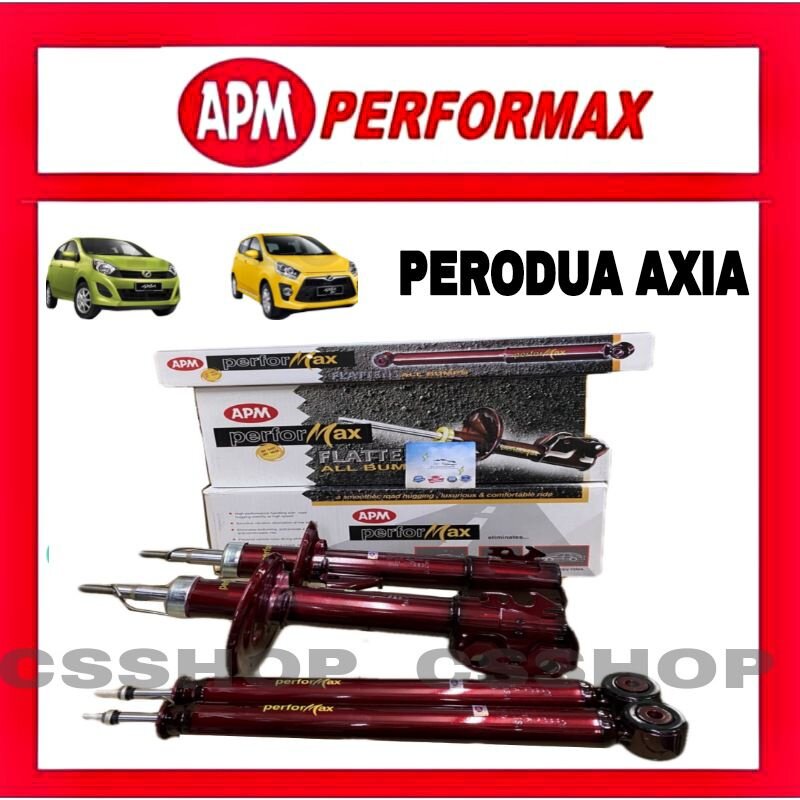 APM Performax Perodua Axia / Bezza Heavy Duty Sport Absorber Front/Rear ...
