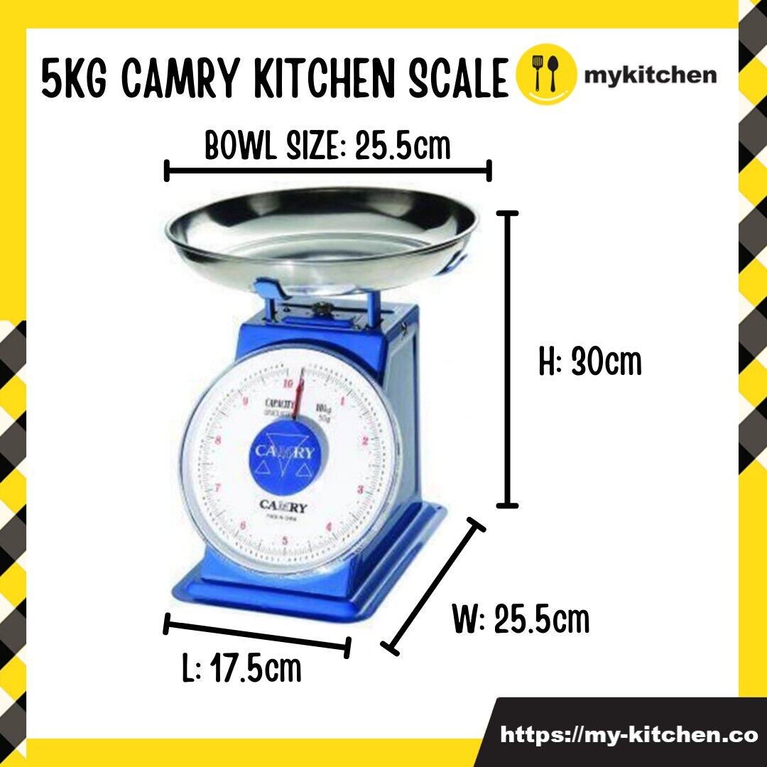 [MY KITCHEN] CAMRY Kitchen Scale Face Spring Scale Commercial Weighing ...