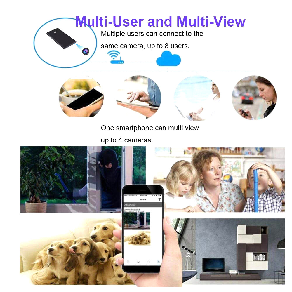 5000มิลลิแอมป์ชั่วโมงแบบพกพามินิ P-Ower B-Ank WiFi กล้อง6ชั่วโมงวิดีโอ ...